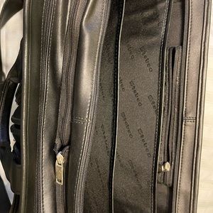 Stebco | Bags | Stebco 35978 Briefcase Laptop Portfolio Black Leather ...